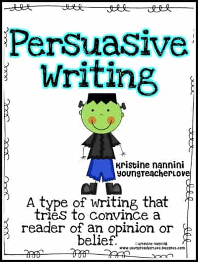 Writing Workshop Jackpot FREEBIE & Halloween Persuasive Writing