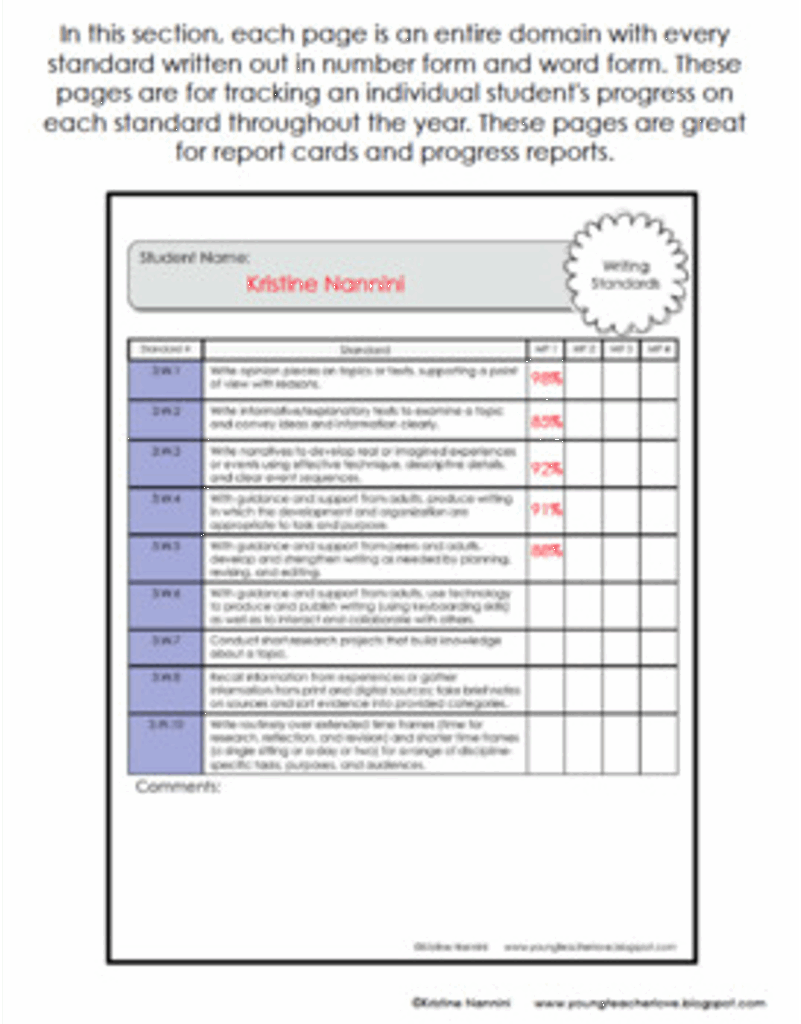 Teacher Data Tracking and Grade Book - 3rd Grade Common Core ELA Math ...