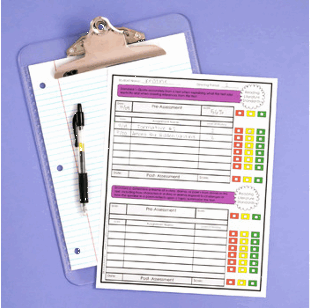 Teacher Data Tracking and Grade Book - 5th Grade ELA and Math ...