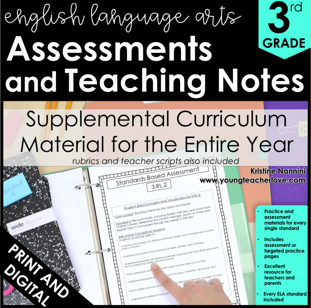 3rd Grade ELA Assessments - Kristine Nannnini