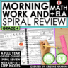 4th Grade Morning Work - Math ELA Spiral Review