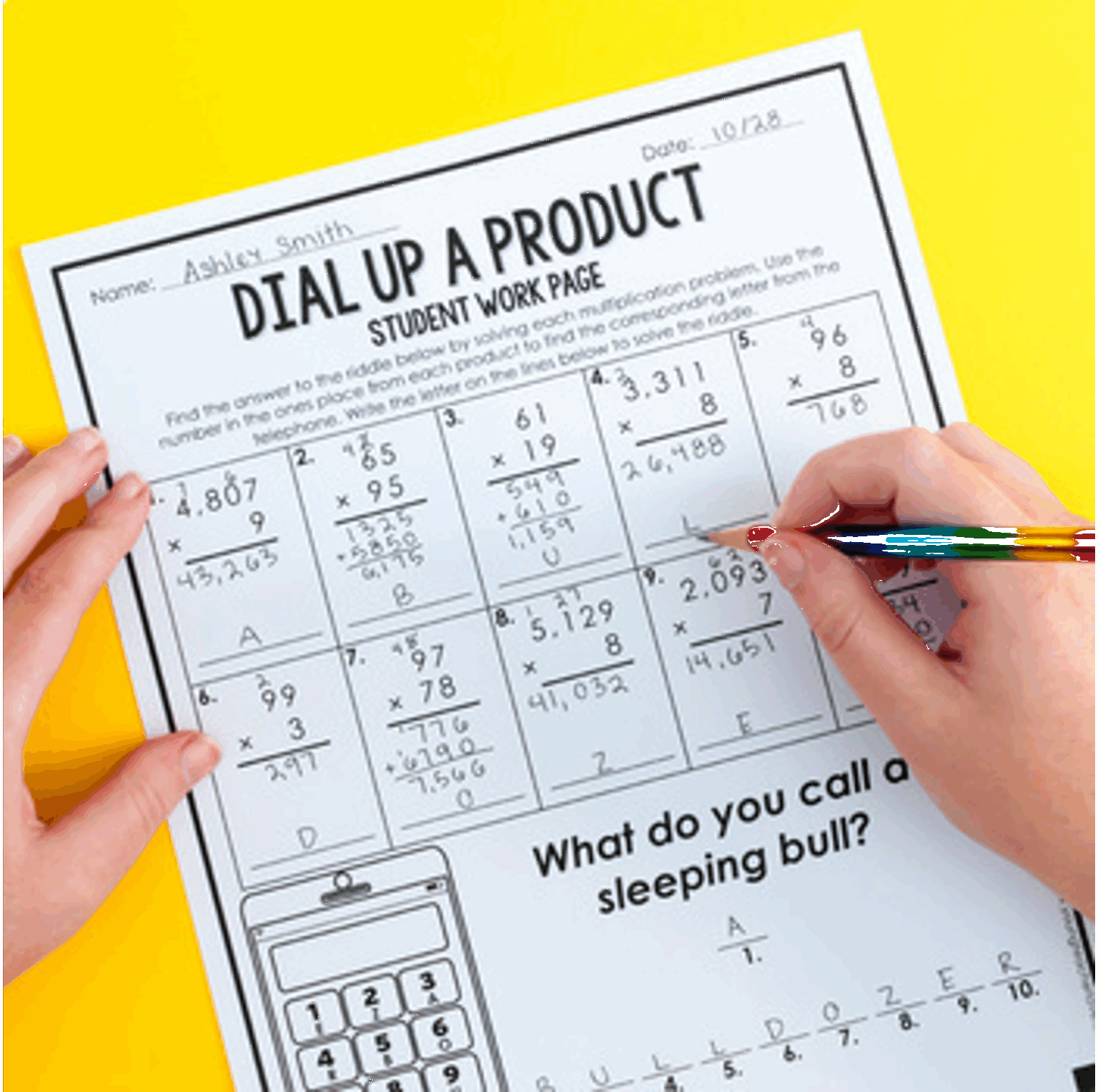 Multiplication Worksheets No Prep Printables - Practice and Review - In ...