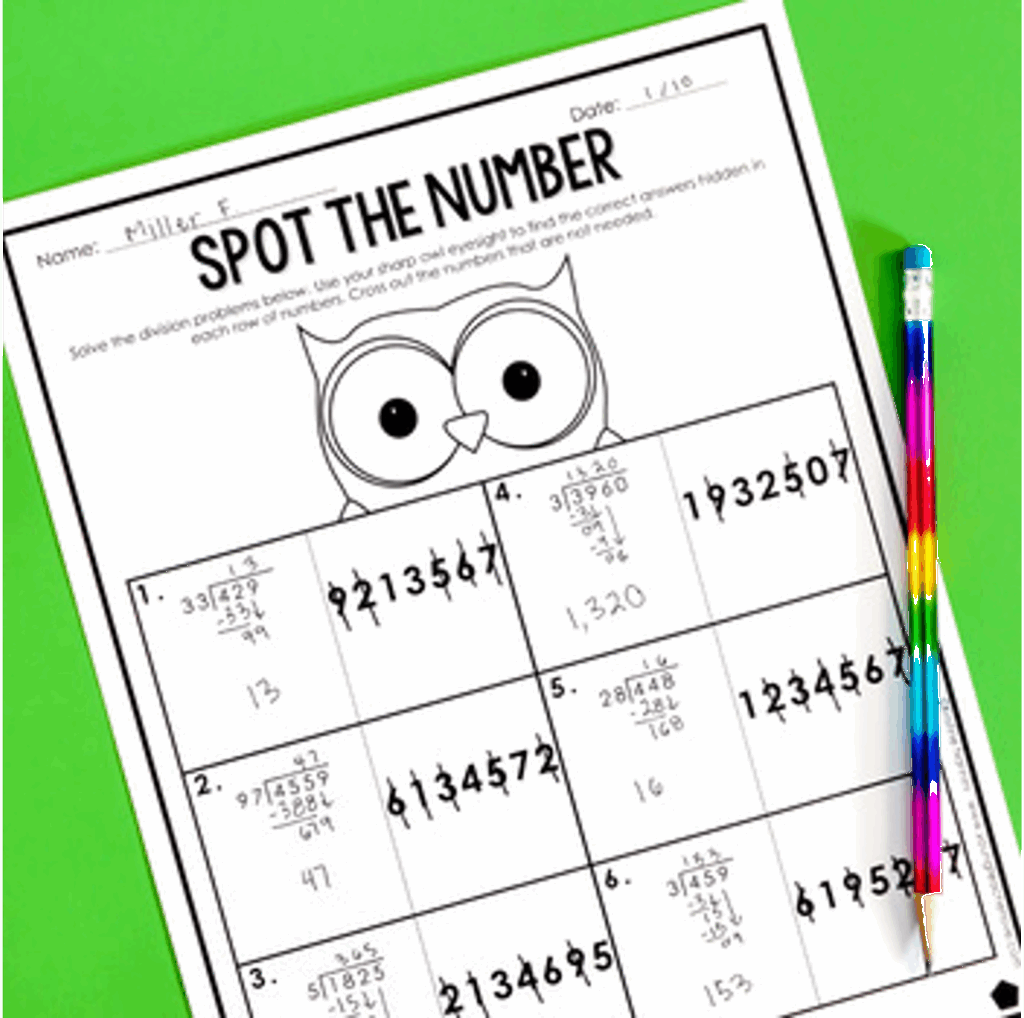Division Worksheets - No Prep Printables with Exit Tickets - Practice ...