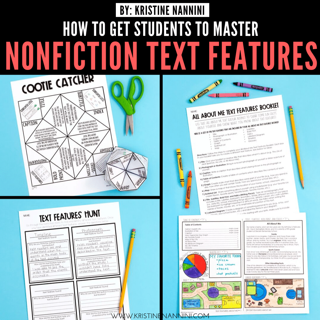 Freebies To Help Students Master Nonfiction Text Features Freebies To Help Students Master Nonfiction Text Features