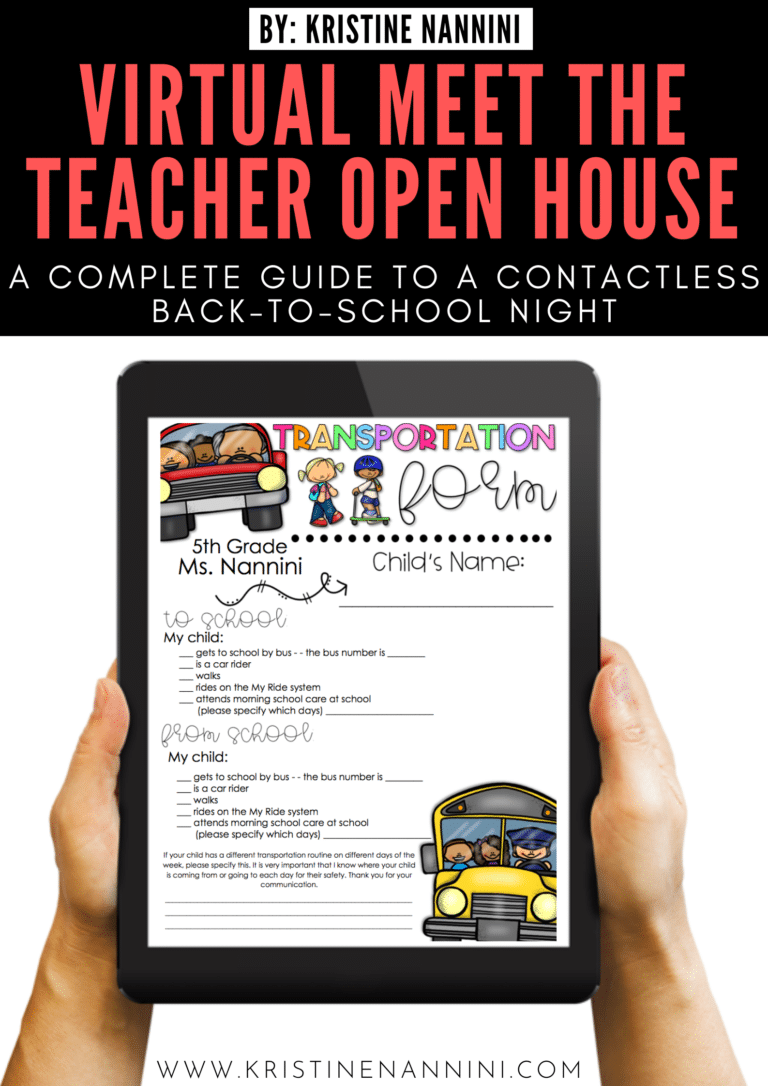 How to Plan a Virtual Meet the Teacher Open House - In the Classroom ...