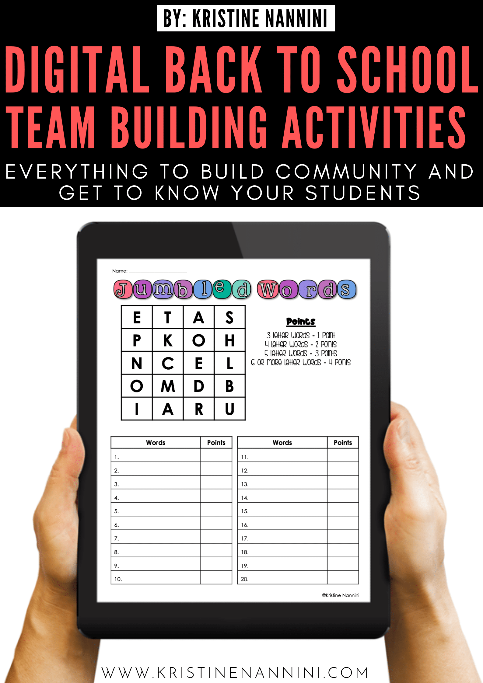 Virtual Team Building - In the Classroom with Kristine Nannini