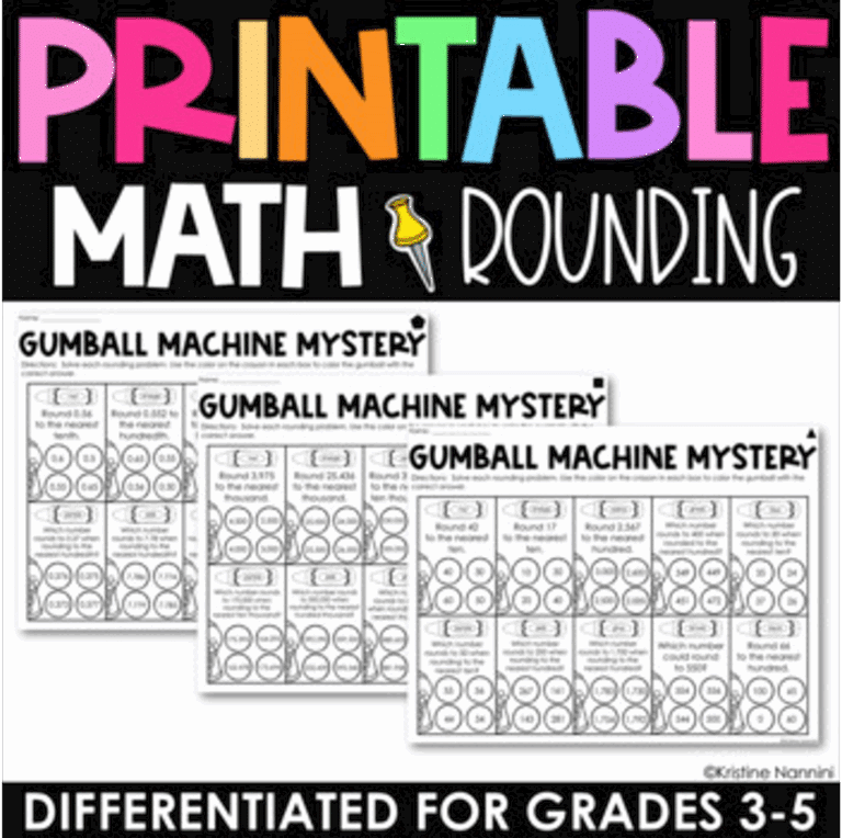 Rounding Practice - Printable No Prep Review - In the Classroom with ...