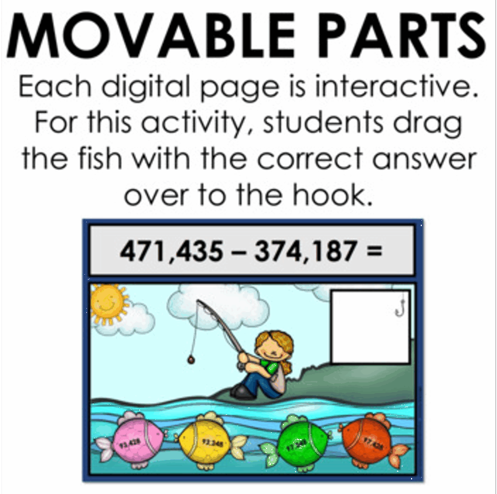 Multi-Digit Subtraction Practice Printable and Digital Interactive ...