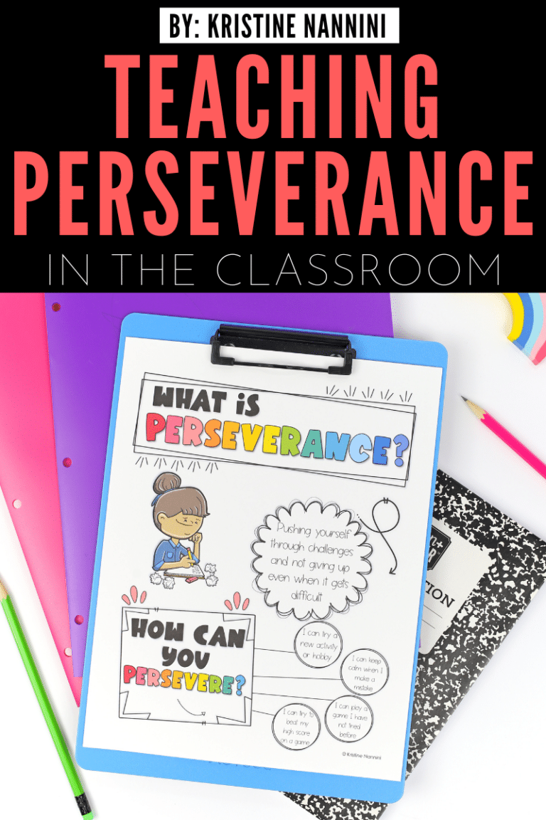 Character Education Perseverance Teaching Activities - Kristine Nannini