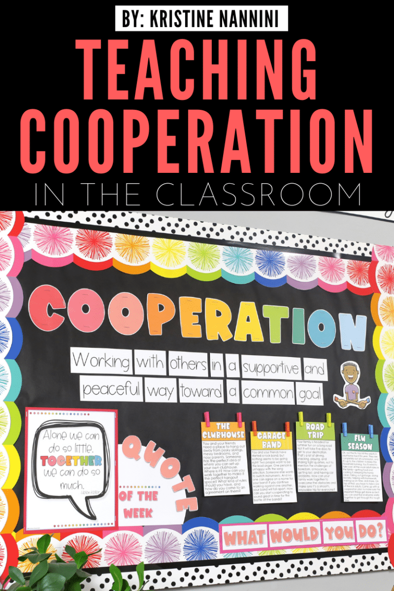 Cooperation Character Education: Teaching Activities - In the Classroom ...