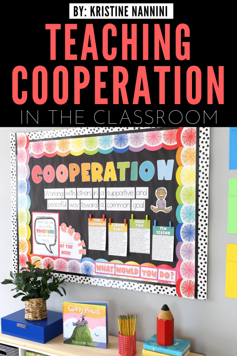 Cooperation Character Education: Teaching Activities - In the Classroom ...