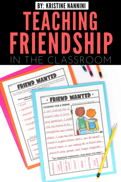 Character Education: Friendship Activities and Resources - In the ...