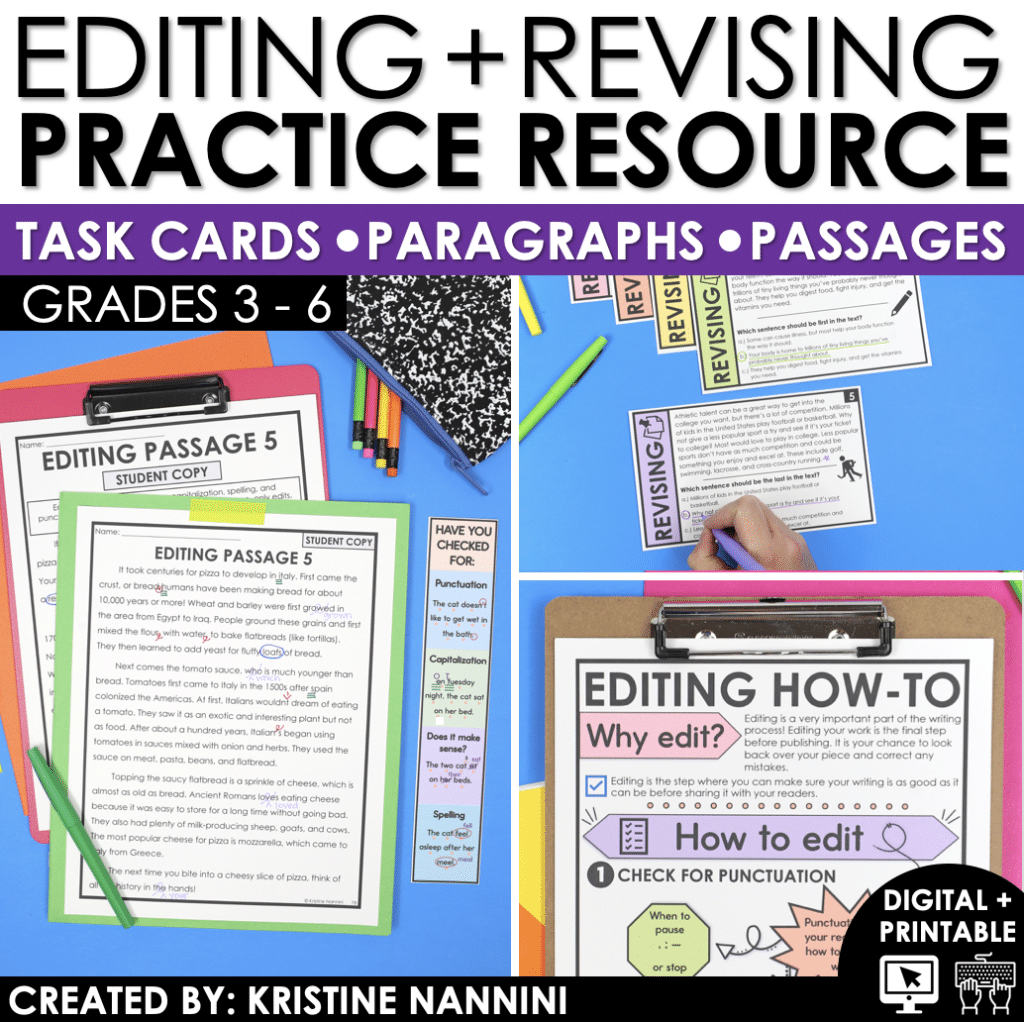 How to Teach Editing and Revising to Students - Kristine Nannini