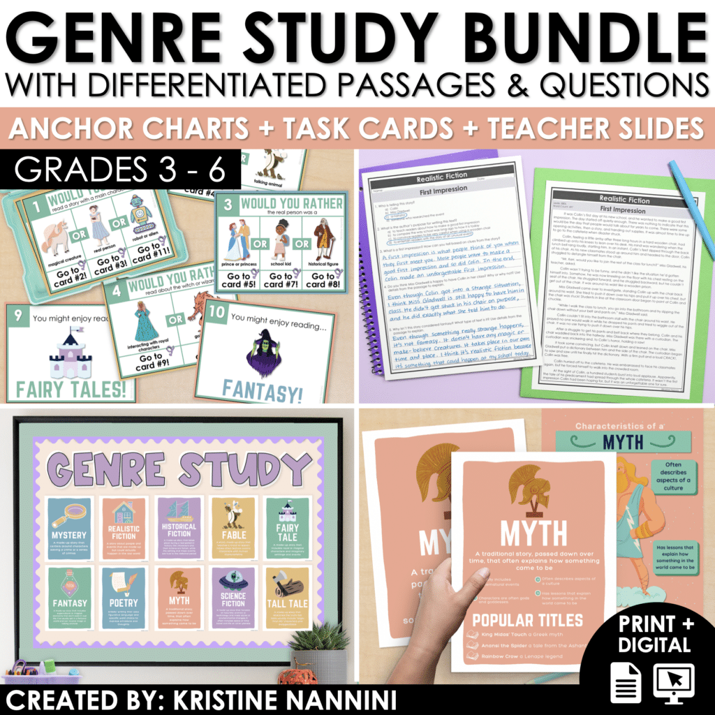 How to Teach Genres to Engage Your Upper Elementary Readers - In the ...