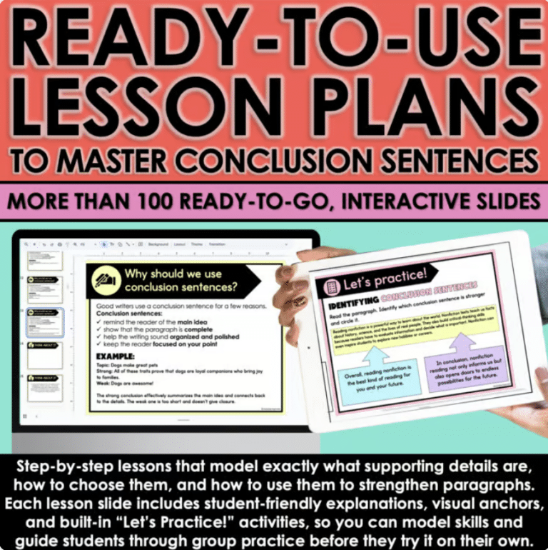 Paragraph Writing Conclusion Sentences Writing Practice Worksheets Task ...